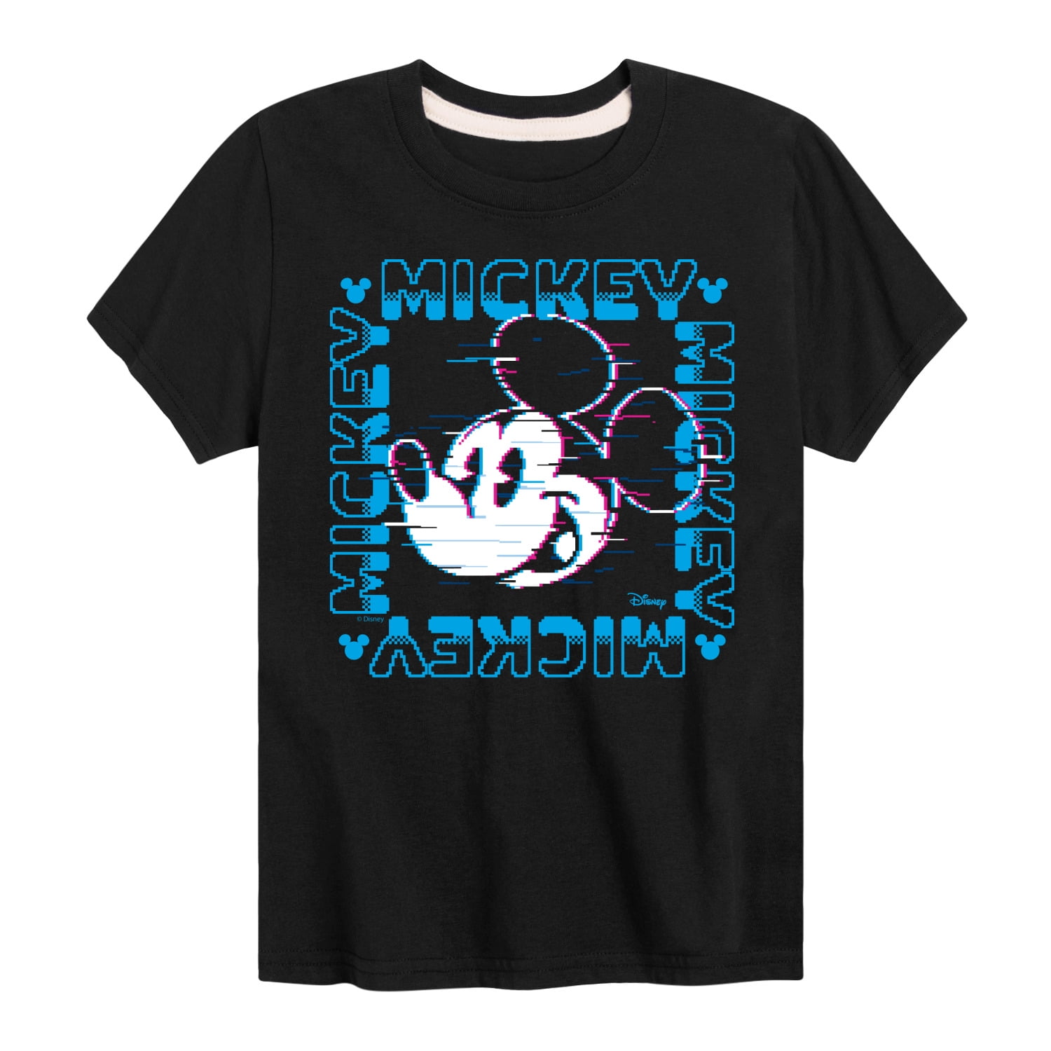Disney - 8 Bit Mickey Name Square - Toddler & Youth Short Sleeve ...
