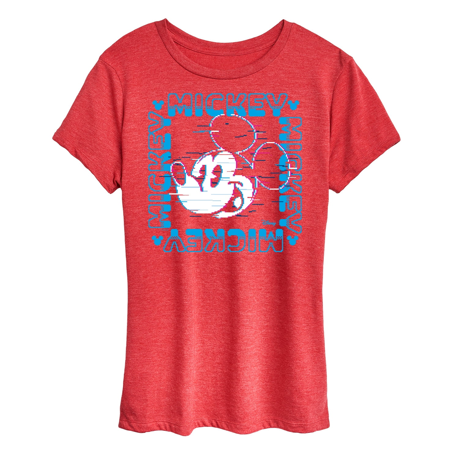 Disney - 8 Bit Mickey Name Square - Women's Short Sleeve Graphic T ...