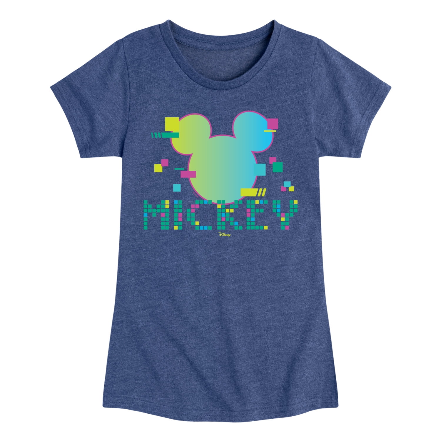 Disney - 8 Bit Mickey - Toddler & Youth Girls Short Sleeve Graphic T ...