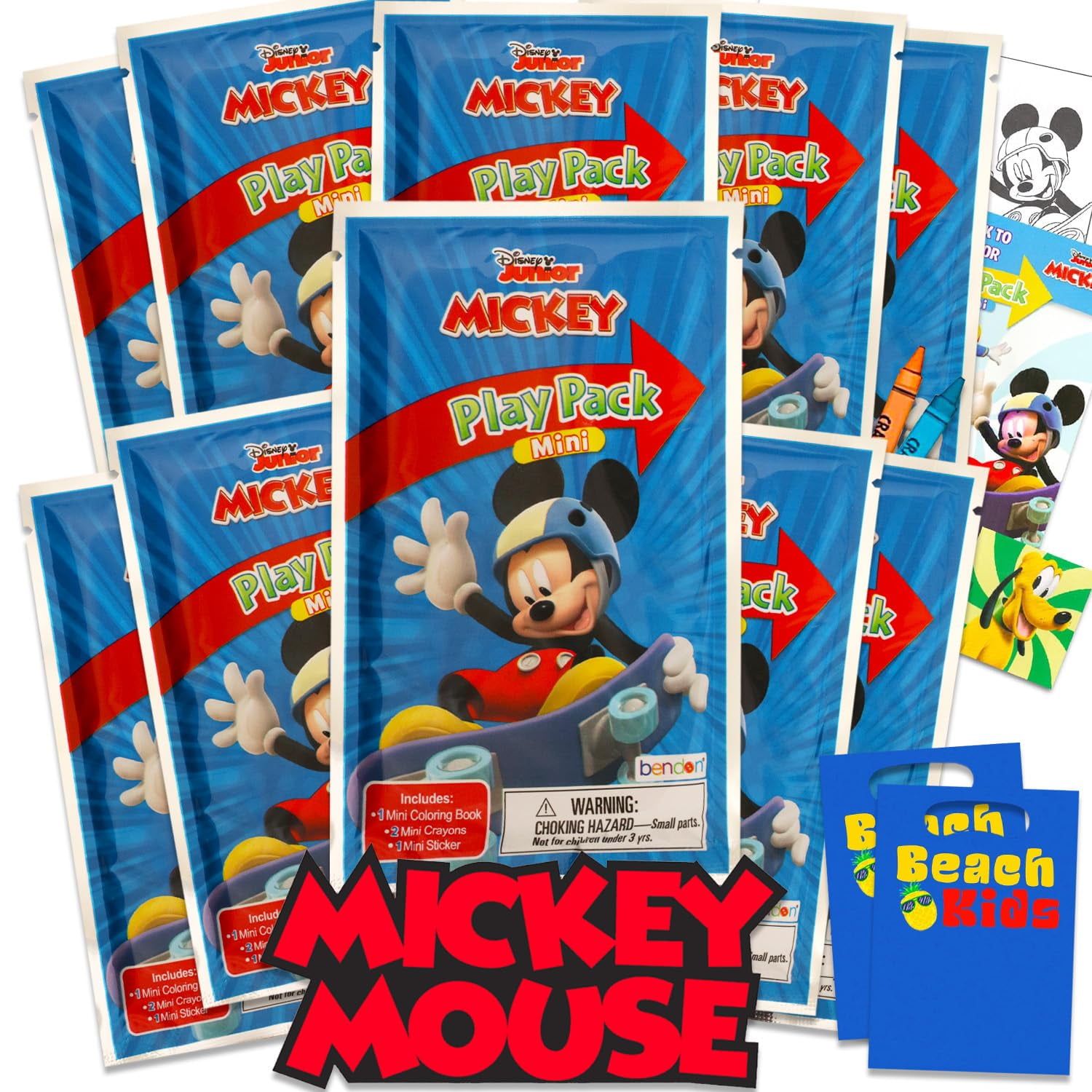 Disney 8 PcUMRT Mickey Mouse Mini Party Favors Set - Bundle with 8 ...