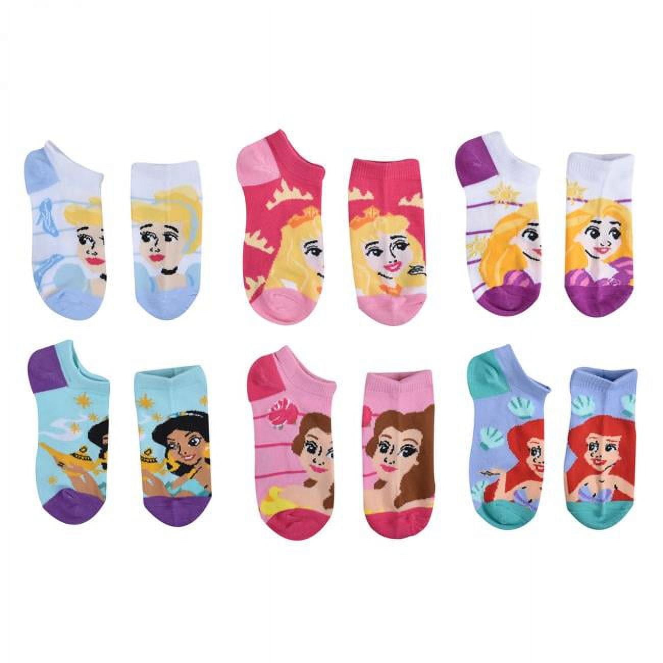 Disney 845897-size6-8 Disney Princesses Girls Variety Crew Socks - Size ...