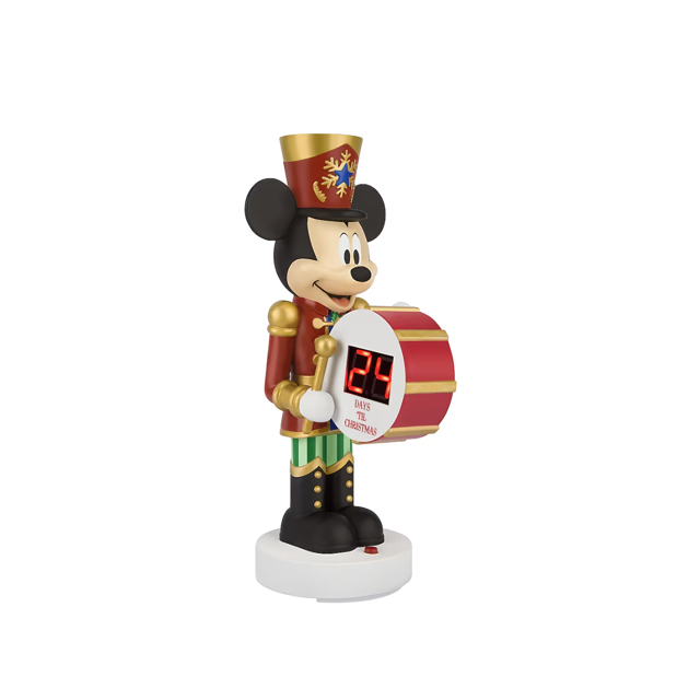 Disney 9-in LED Musical Mickey Mouse Toy Soldier Countdown to Christmas ...
