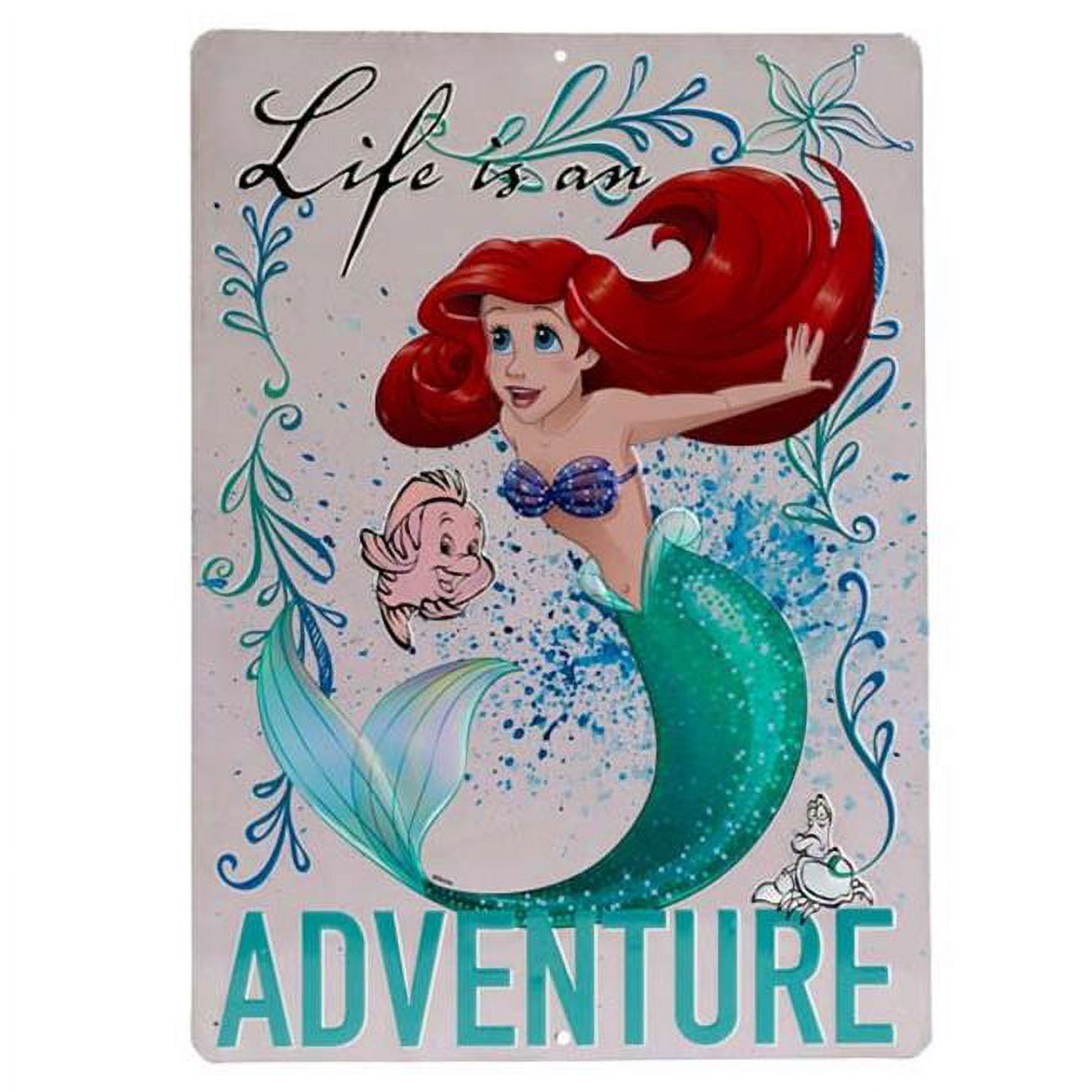 Disney 90160784-S Ariel Embossed Tin Sign - Walmart.com