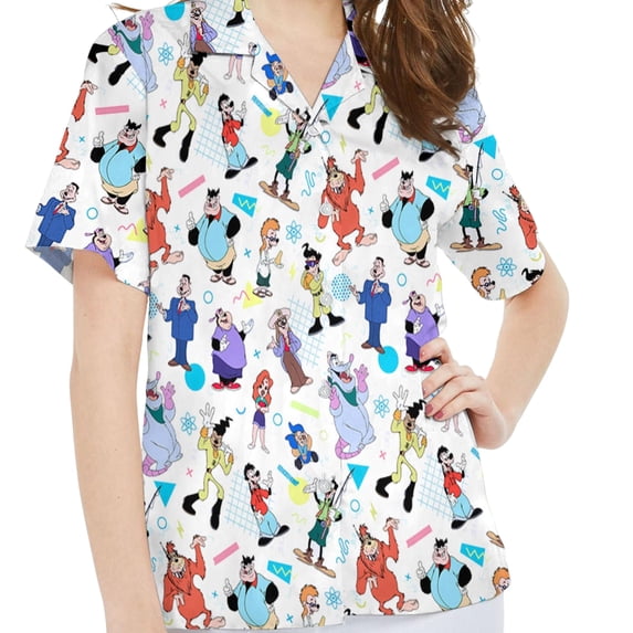 Disney A Goofy Movie Characters 90s Hawaiian Shirt, Powerline Goofy Max ...