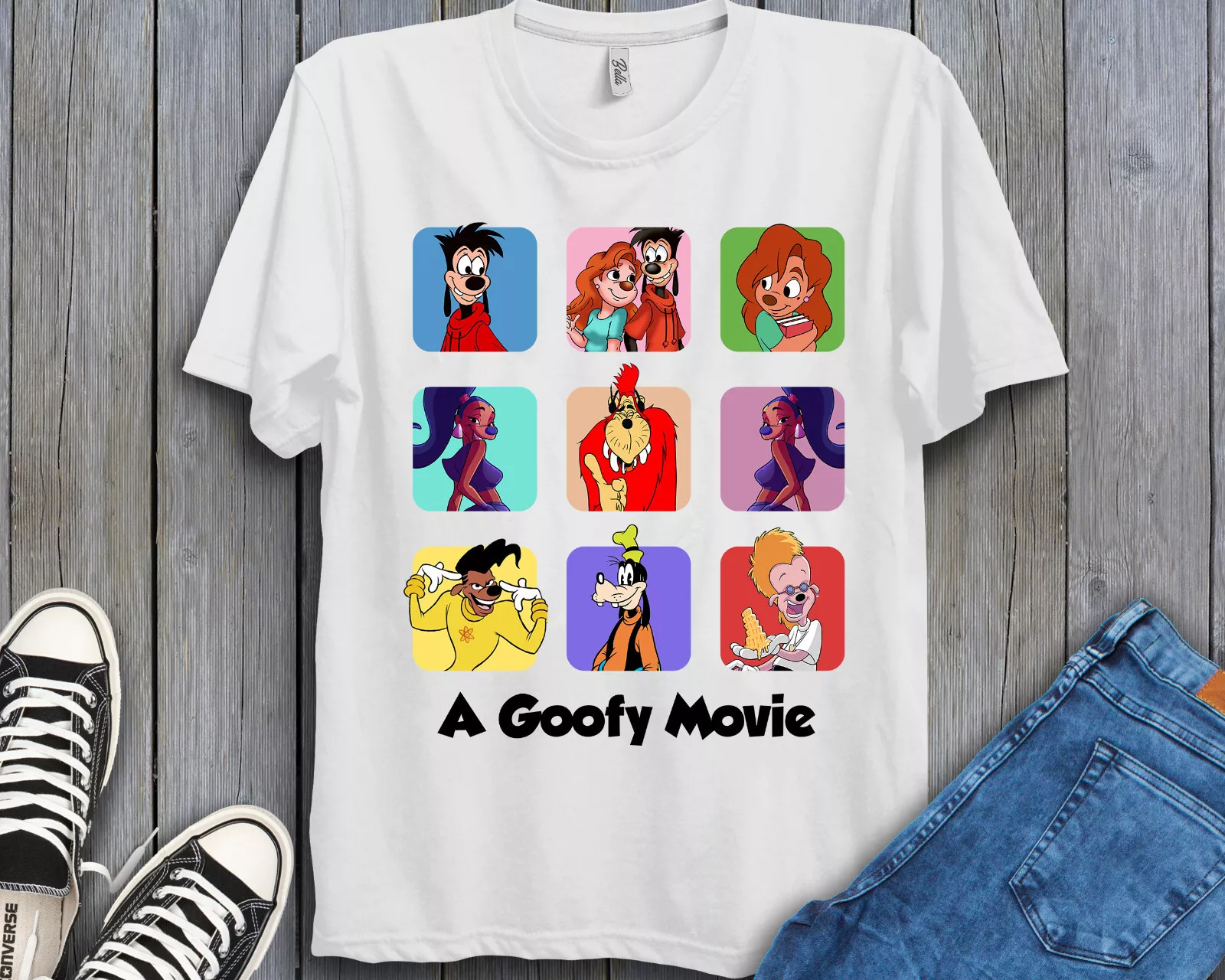 Disney A Goofy Movie Characters Group Vintage Unisex Adult Shirt ...