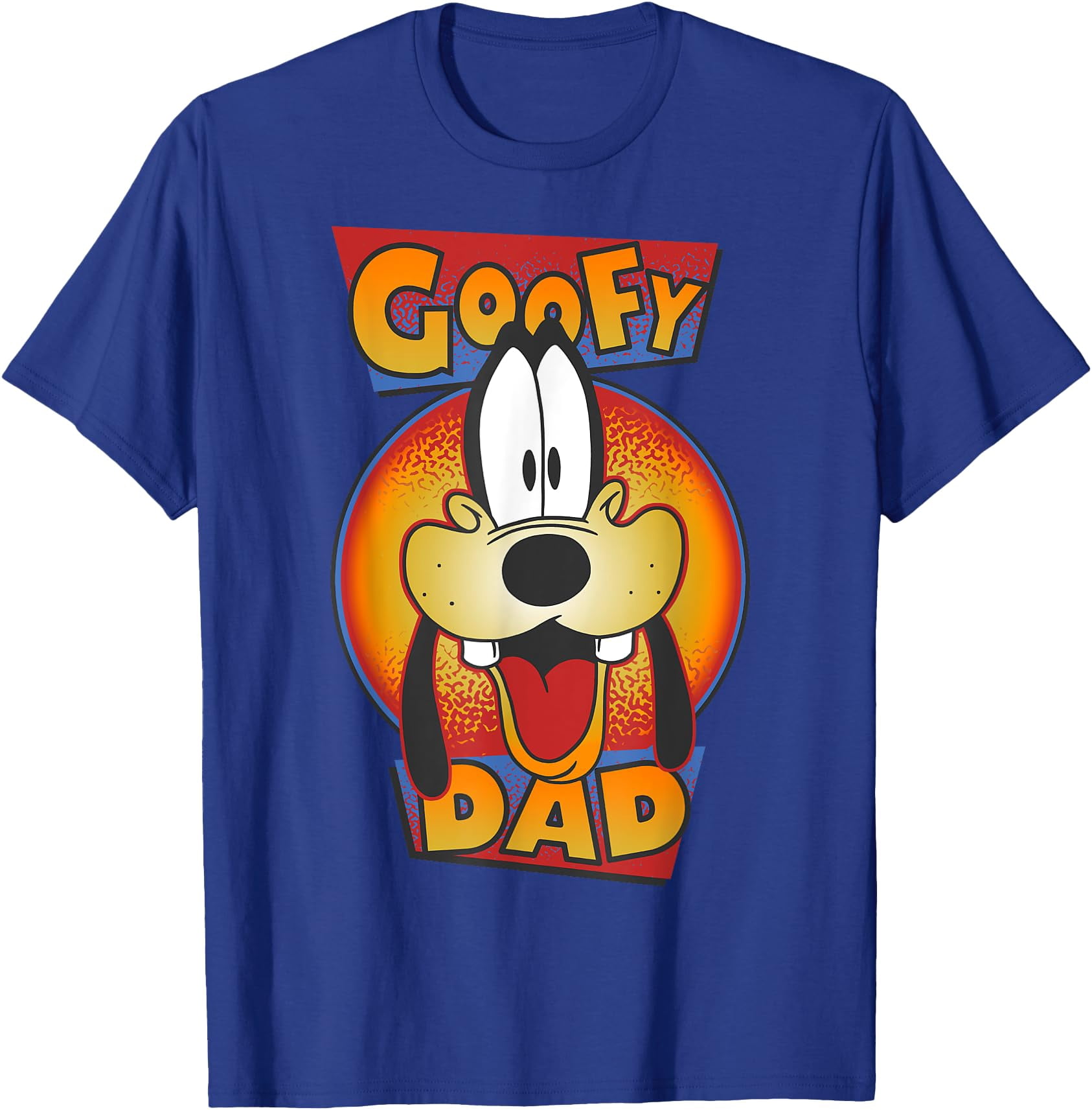 Disney A Goofy Movie Father's Day Goofy Dad Big Face T-Shirt, Royal ...