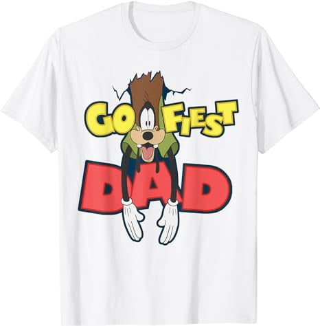 Disney A Goofy Movie Goofy Goofiest Dad Logo Father's Day T-Shirt ...