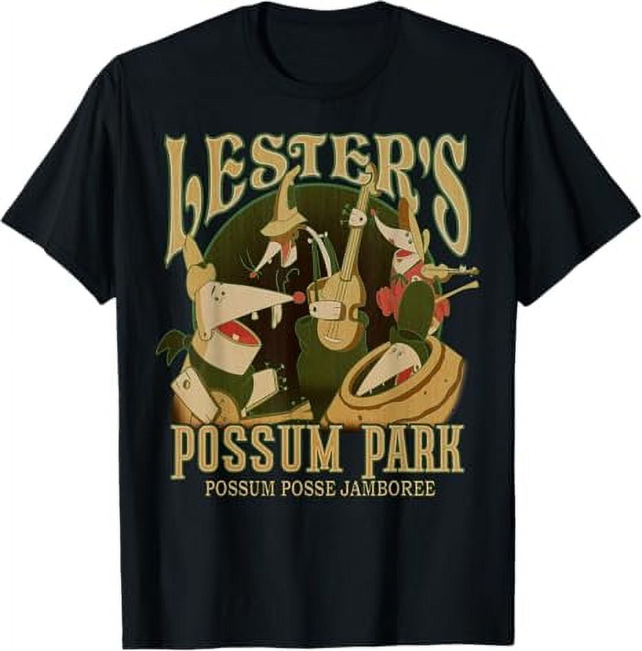 Disney A Goofy Movie Lester's Possum Park Vintage Poster T-Shirt ...