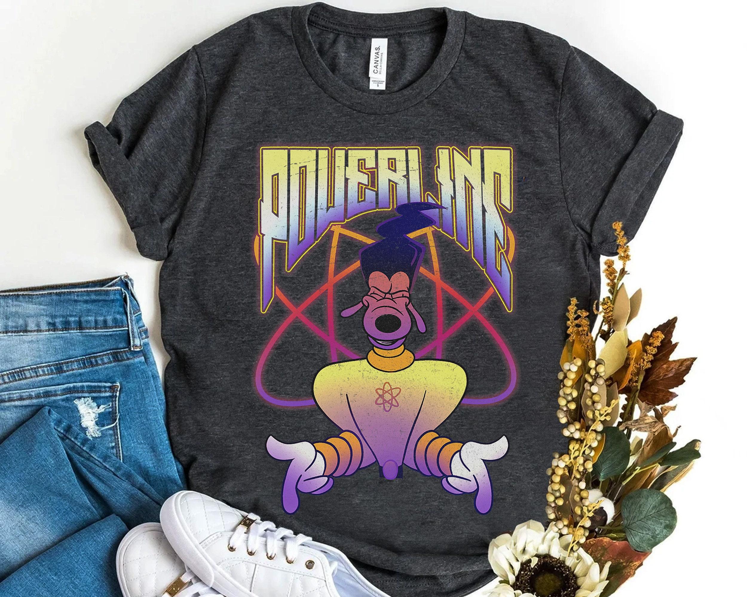 Disney A Goofy Movie Powerline Logo Portrait Vintage Retro Disneyland ...