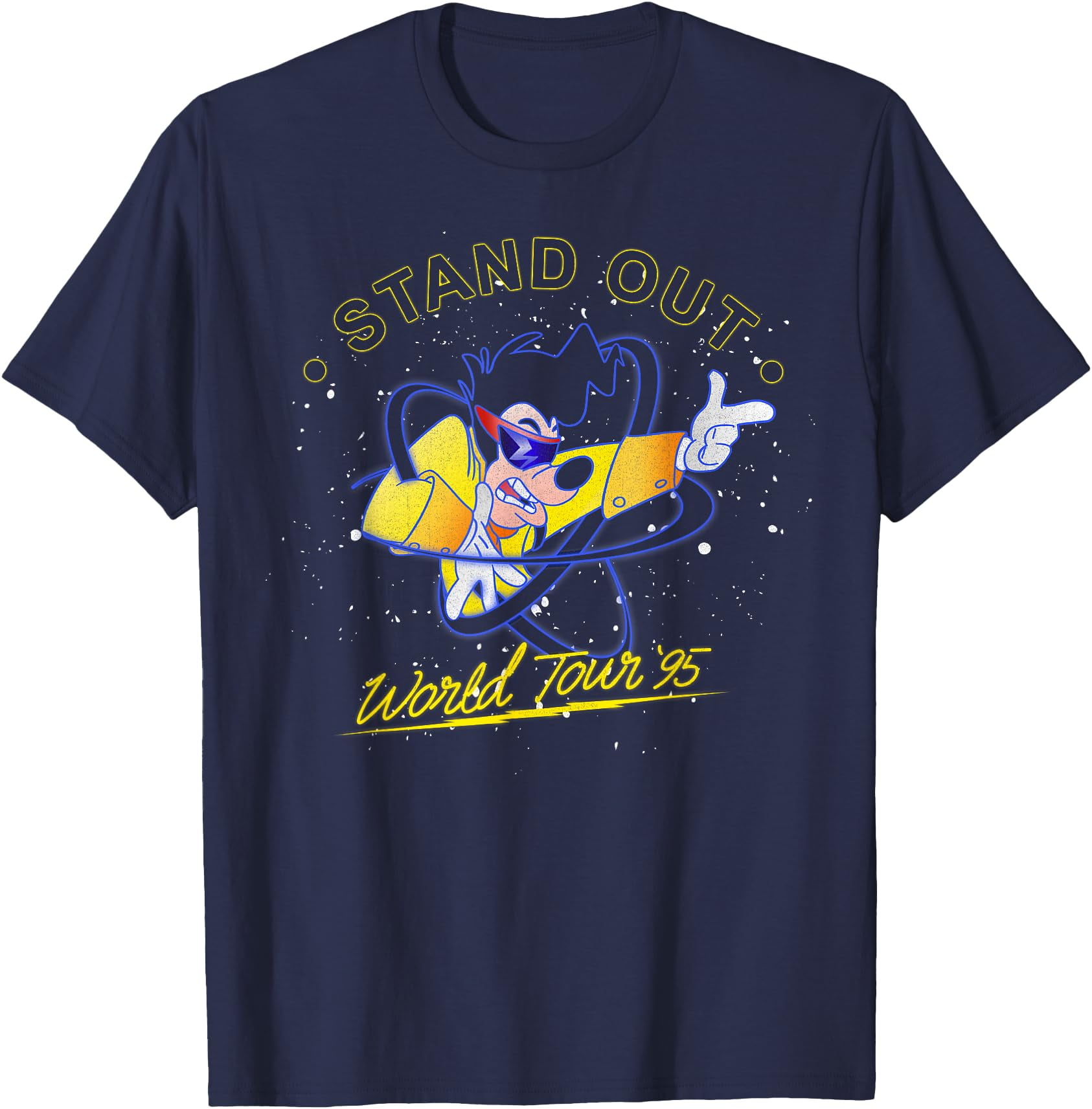 Disney A Goofy Movie Powerline Stand Out World Tour '95 T-Shirt ...