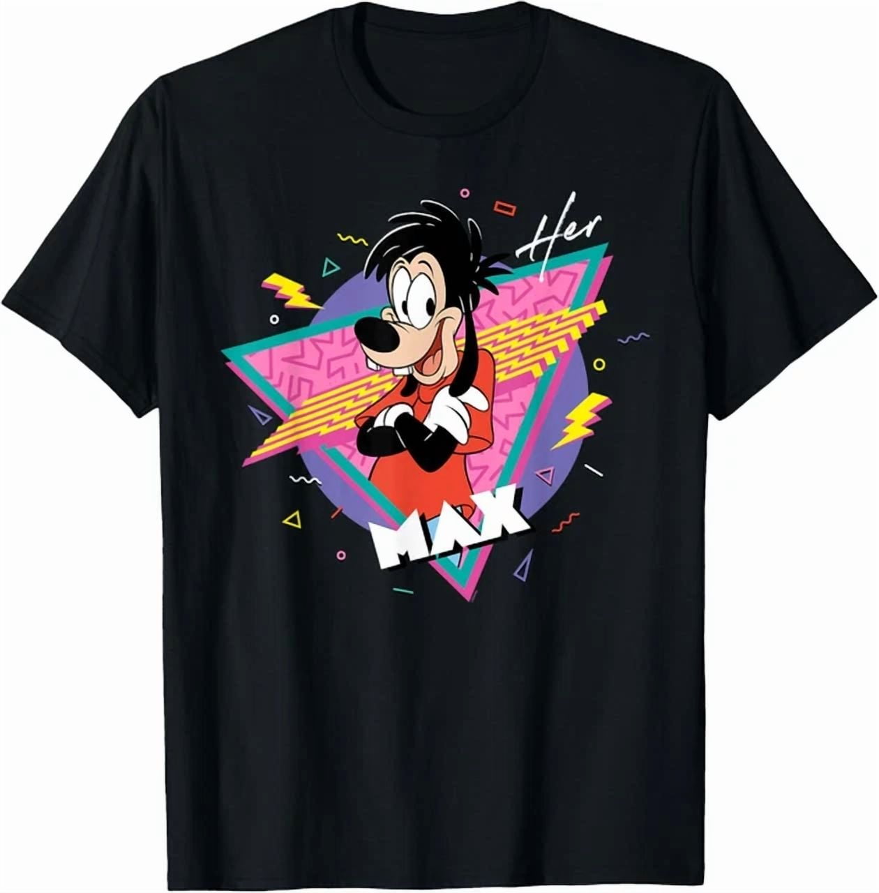 Disney A Goofy Movie Retro ’90s Couples Matching Her Max T-Shirt ,Black ...