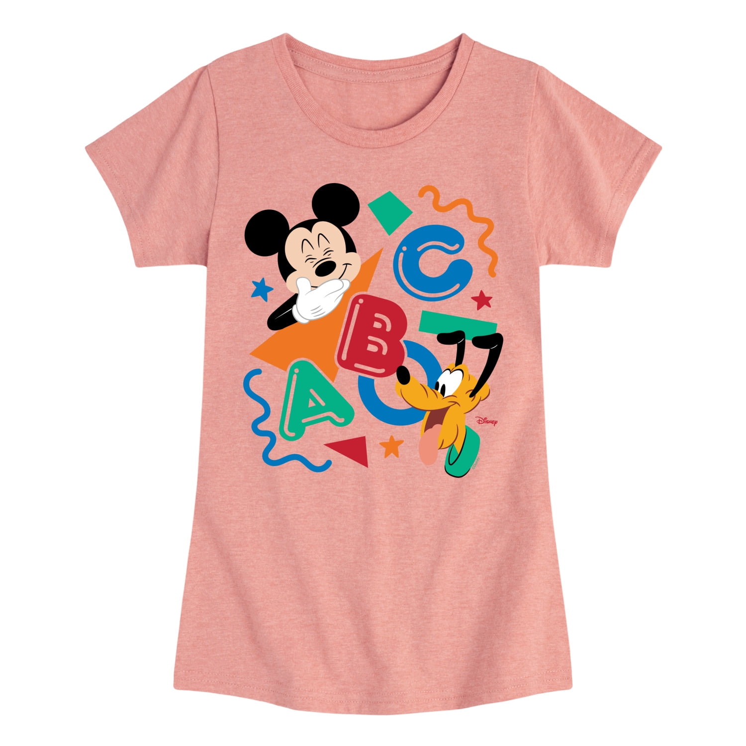 Disney - ABC Mickey Pluto - Girls Toddler And Toddler And Youth Fitted ...