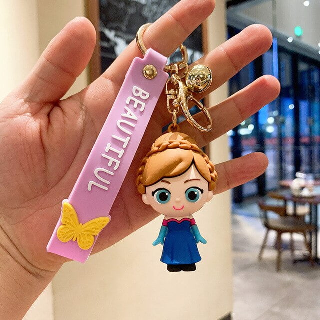 Disney Accessories Anime Figure Frozen Elsa Anna Olaf Cartoon Keychain ...