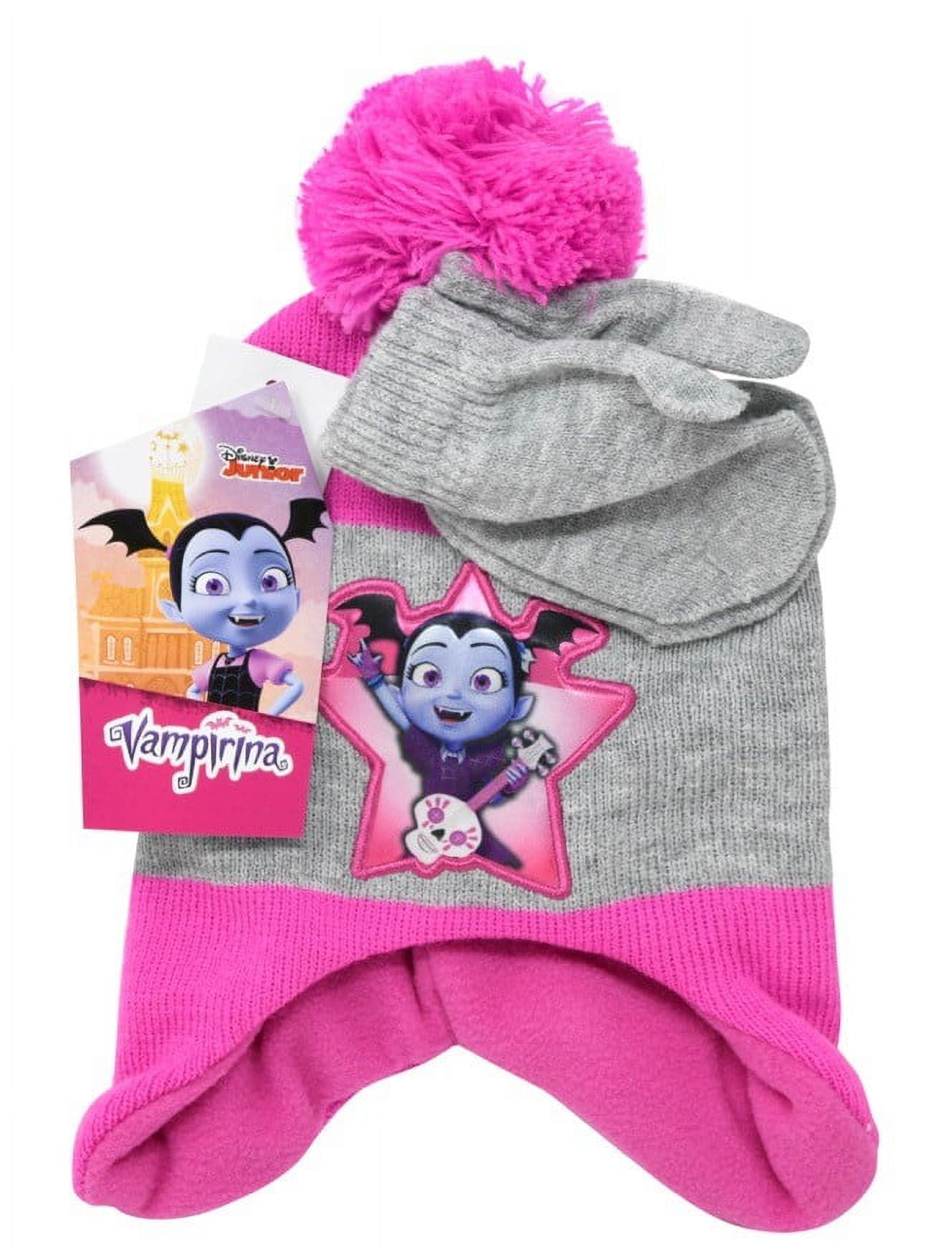 Disney Accessories Vampirina Little Girls Winter Hat and Glove Set ...