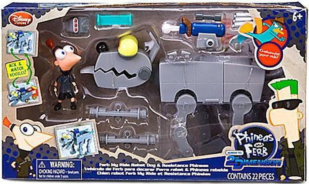 Disney Across the 2nd Dimension Ferb My Ride Robot Dog - Walmart.com