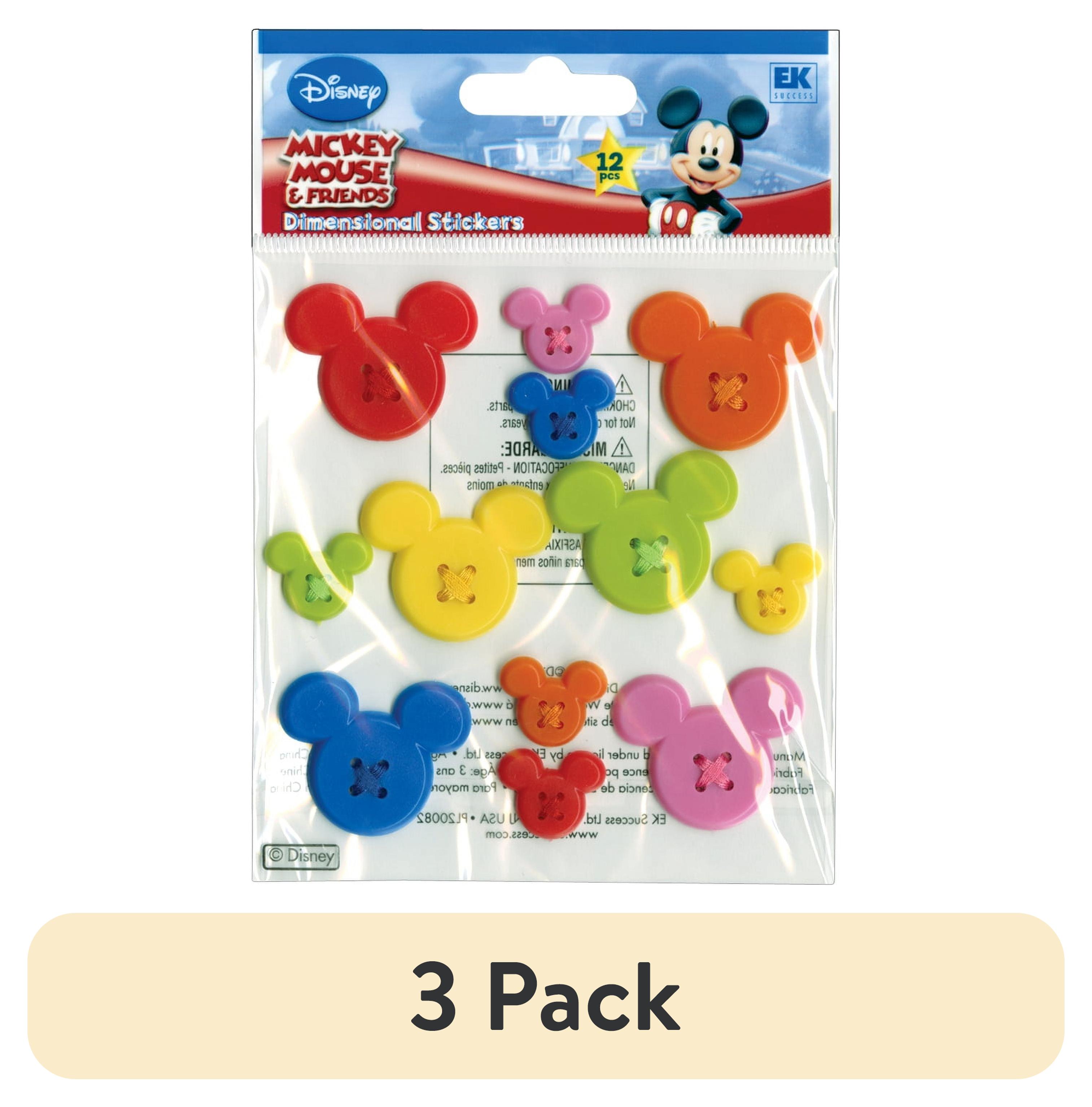 (3 pack) Disney Adhesive Buttons-Mickey Icon - Walmart.com