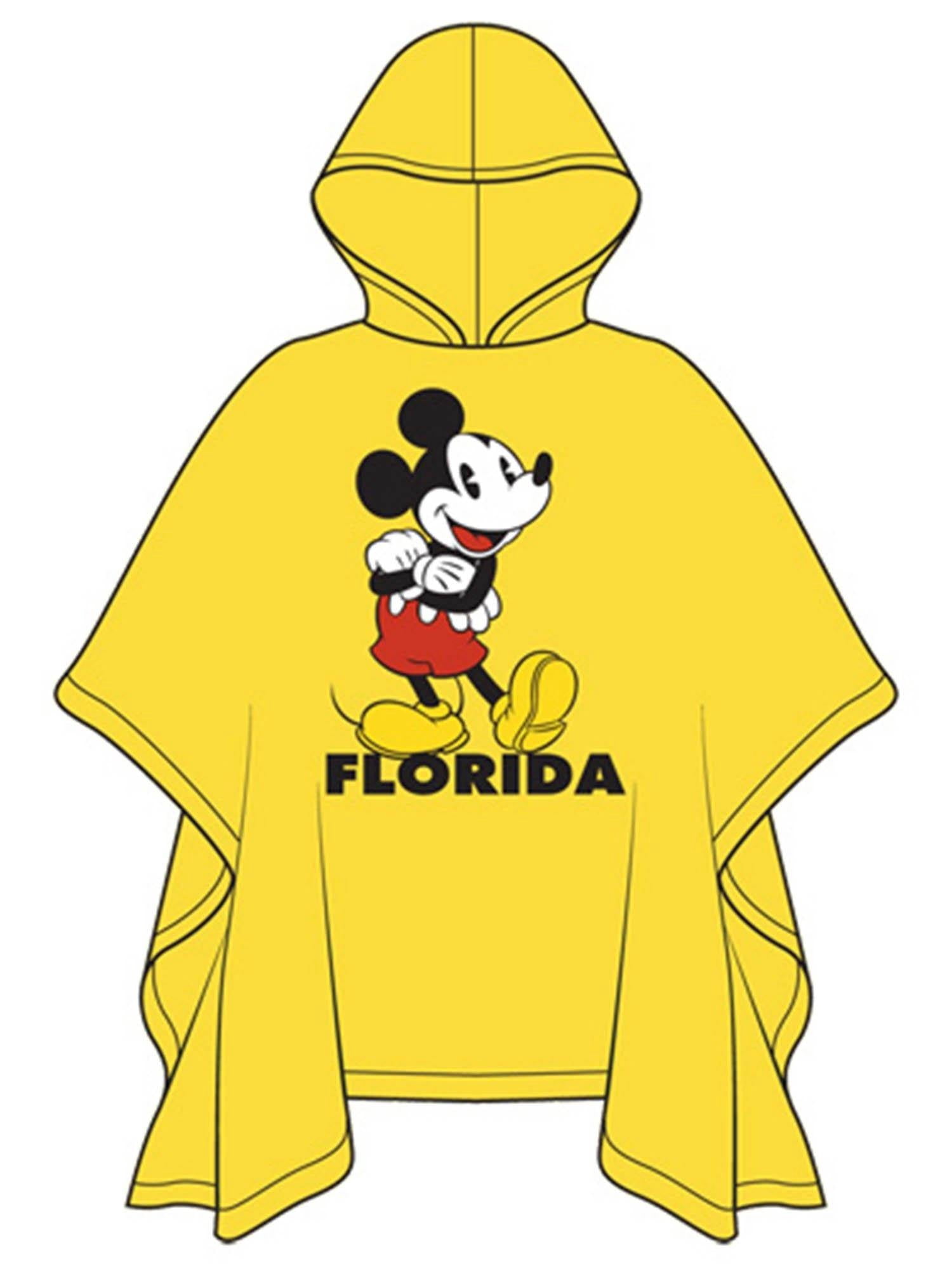 Disney Adult Hello Mickey Rain Poncho (Florida Namedrop) - Walmart.com