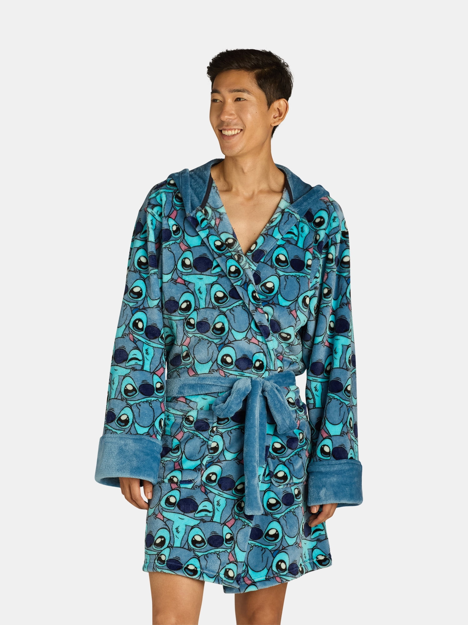 Disney Men's Stitch Superminky Robe, Sizes S-XL - Walmart.com