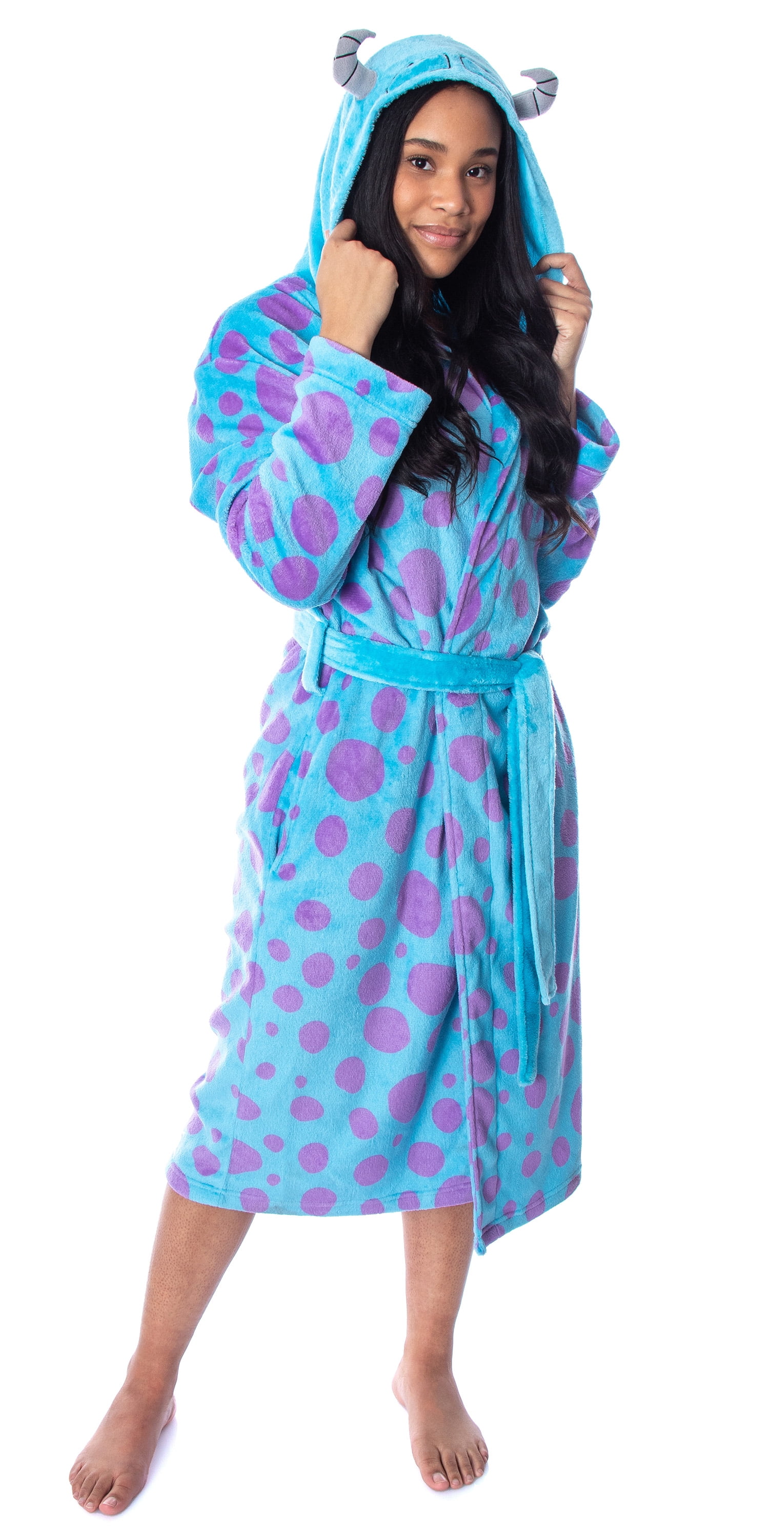 Disney Adult Monsters Inc Sulley Character Hooded Costume Fleece Robe ...