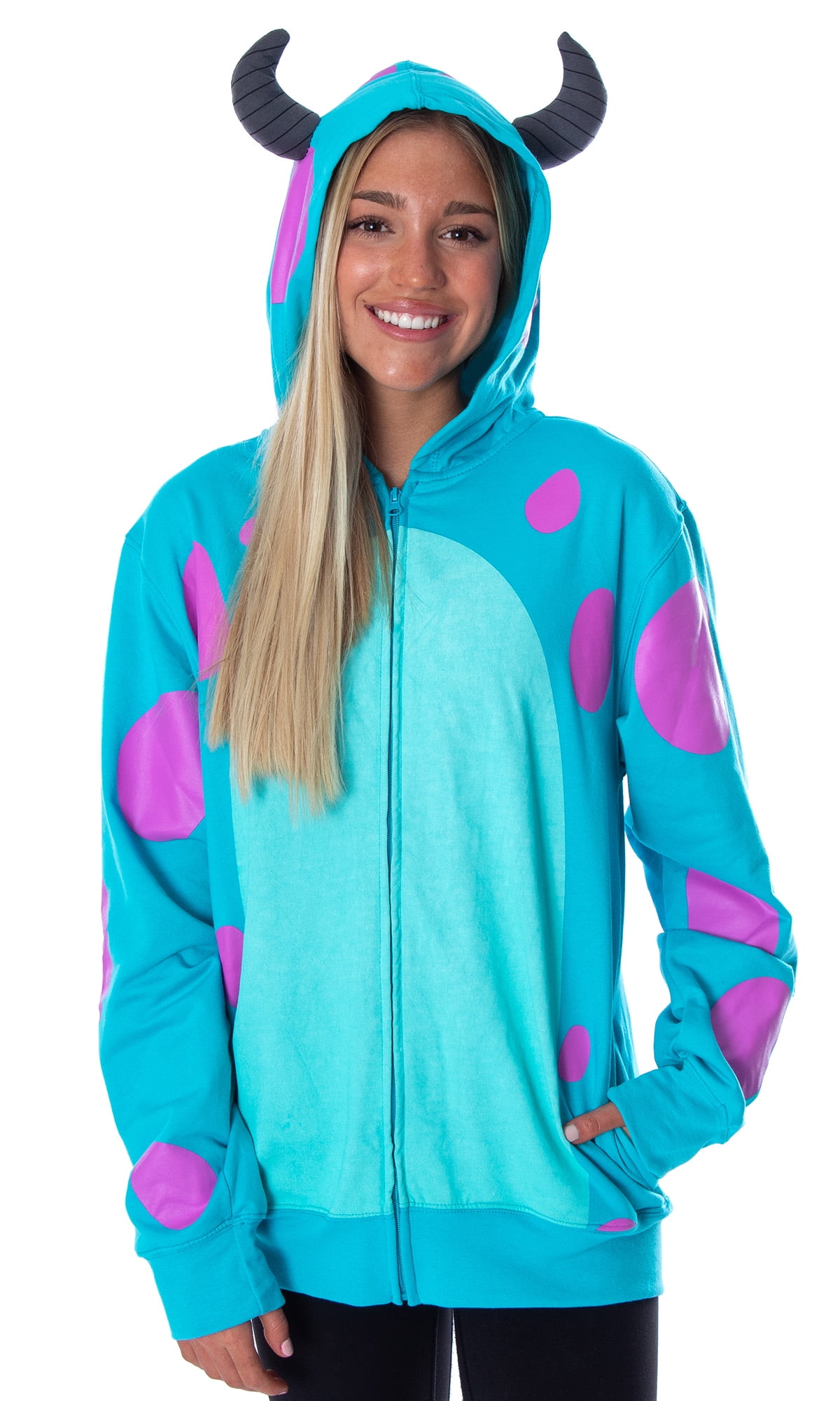 Disney Adult Sulley Character Hoodie - Monsters Inc. Costume Sweatshirt ...