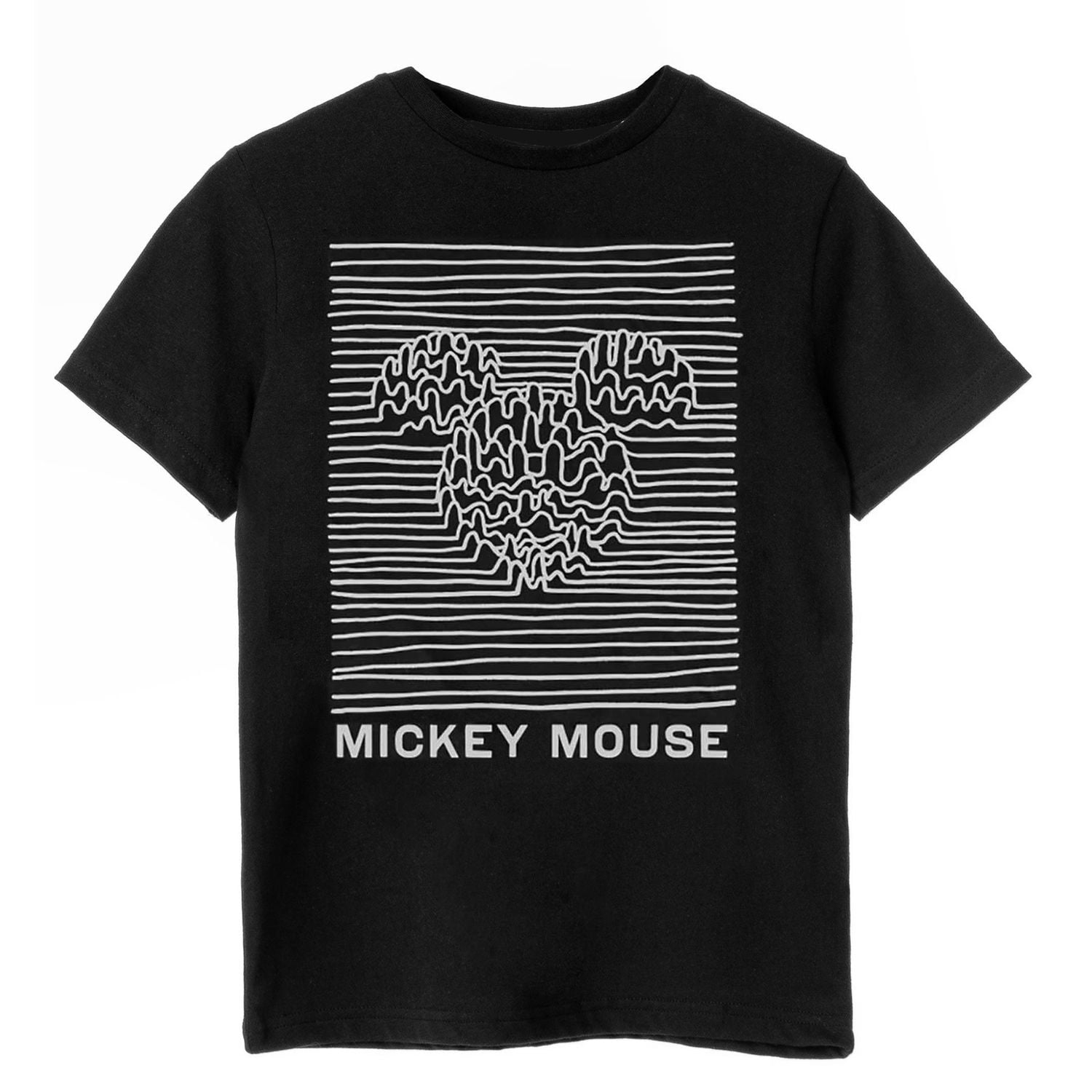Disney Adult Unknown Pleasures Mickey Mouse Cotton T-Shirt - Walmart.com