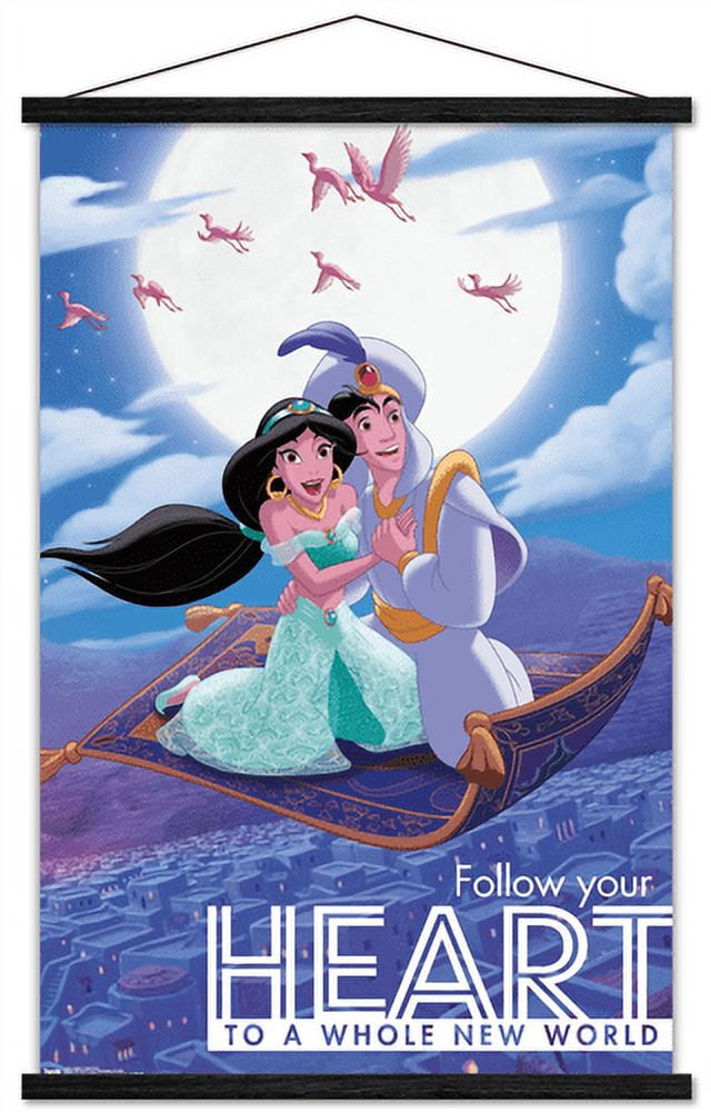 Disney Aladdin - Carpet Ride Wall Poster with Magnetic Frame, 22.375" x ...