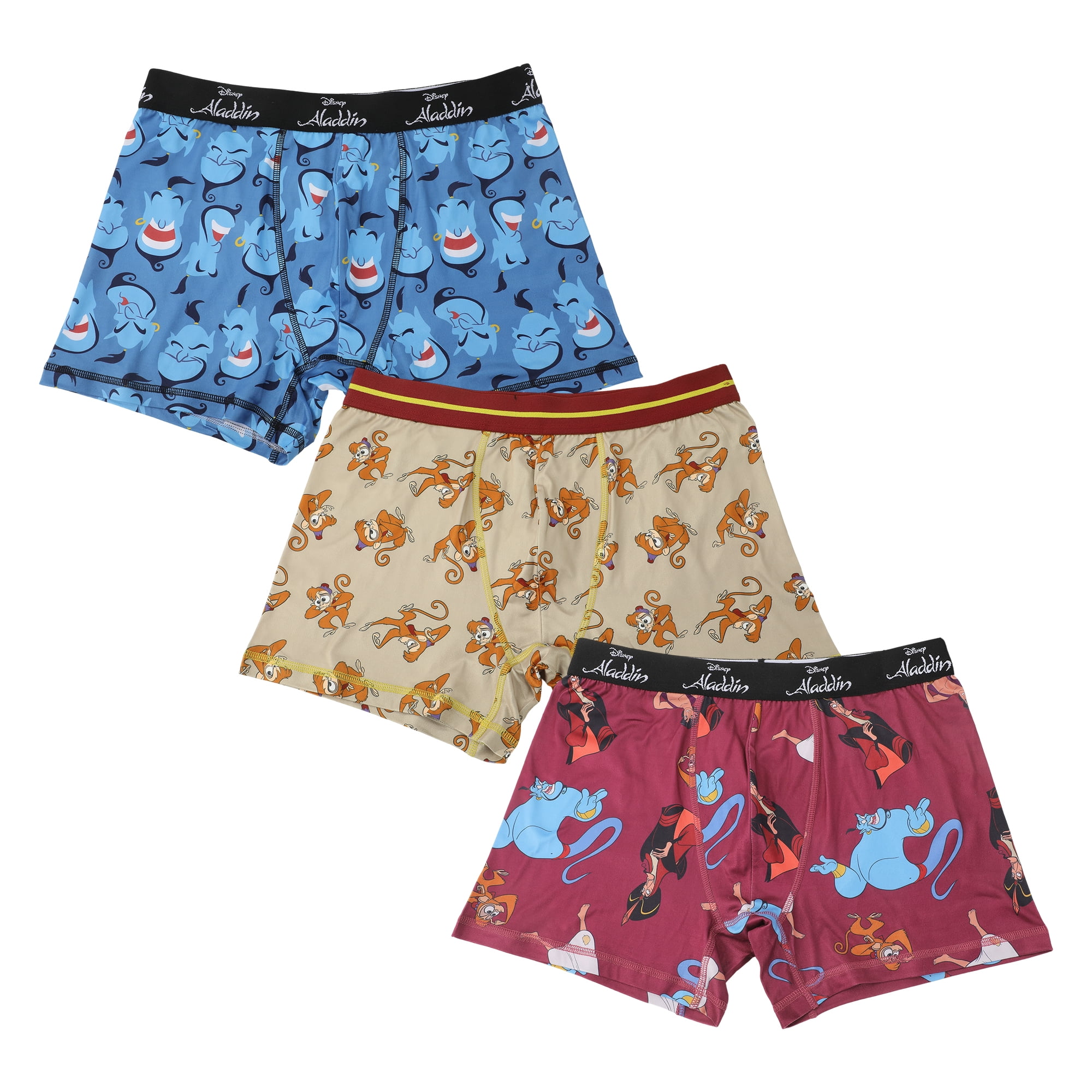 Disney Aladdin Character Print Men's 3-Pack Boxer Briefs-XL - Walmart.com