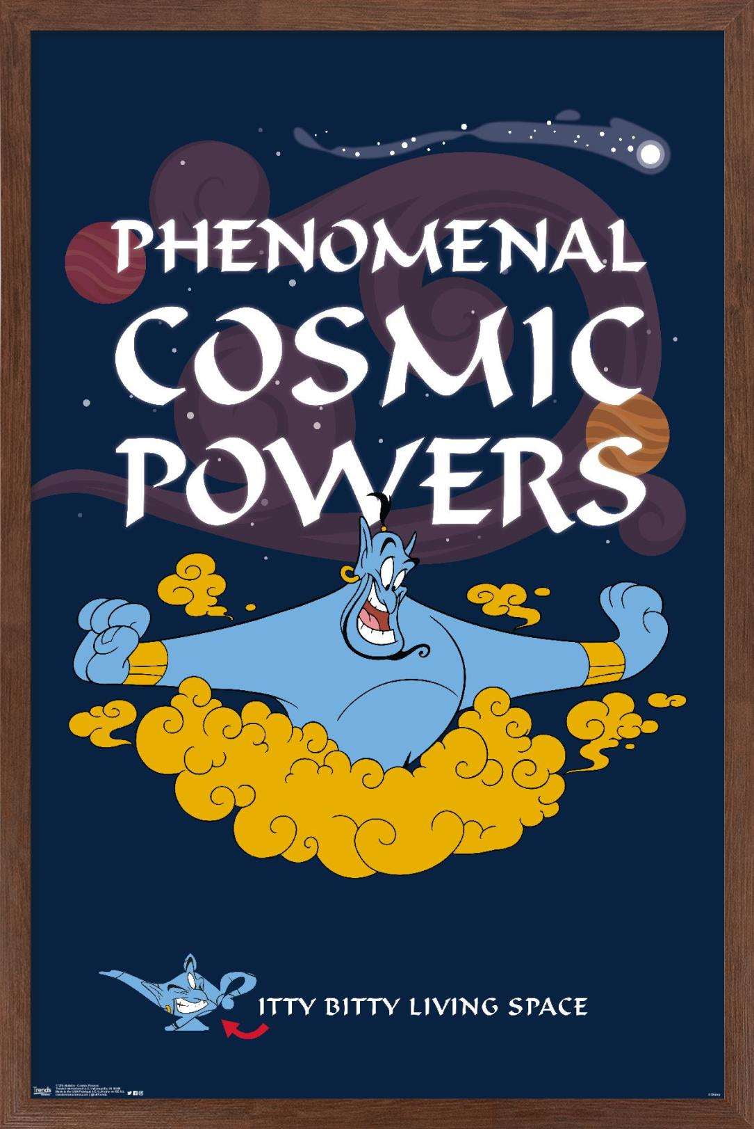 Disney Aladdin - Cosmic Powers Wall Poster, 14.725" x 22.375", Framed ...