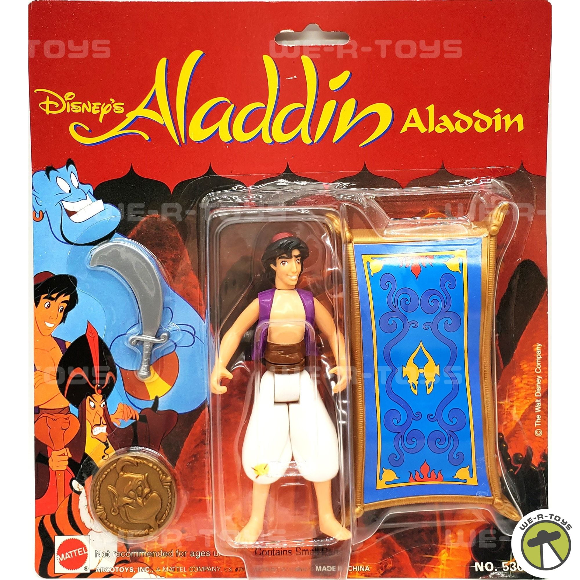 Disney Aladdin Figure with Sword, Flying Carpet and Genie Coin ...