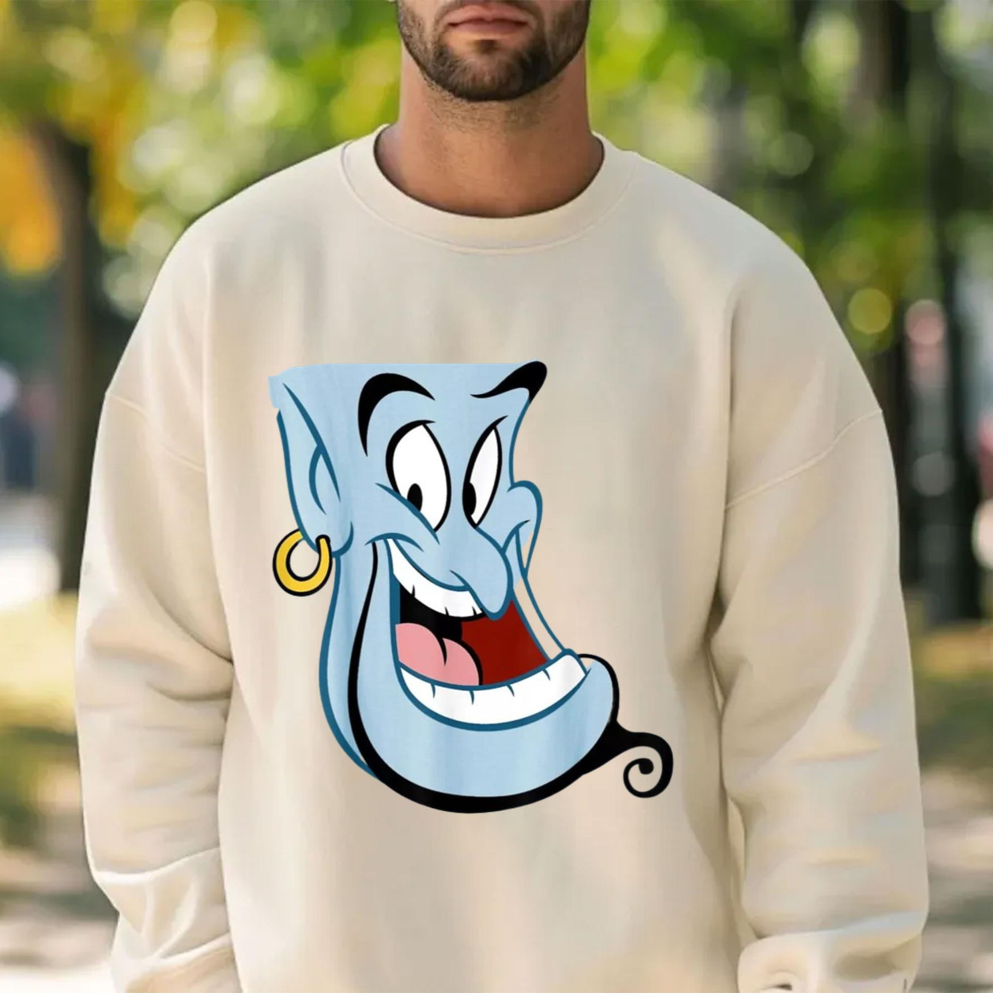 Disney Aladdin Genie Face Costume sweat shirt New - Walmart.com