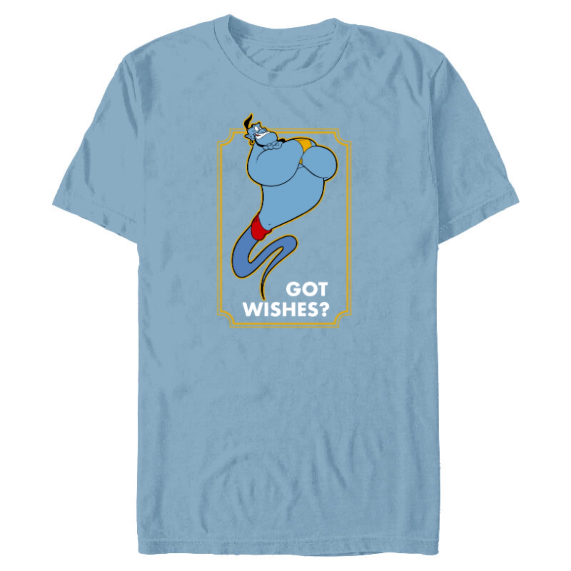 Disney Aladdin Genie Got Wishes Men's - Short Sleeve Blended T-Shirt ...