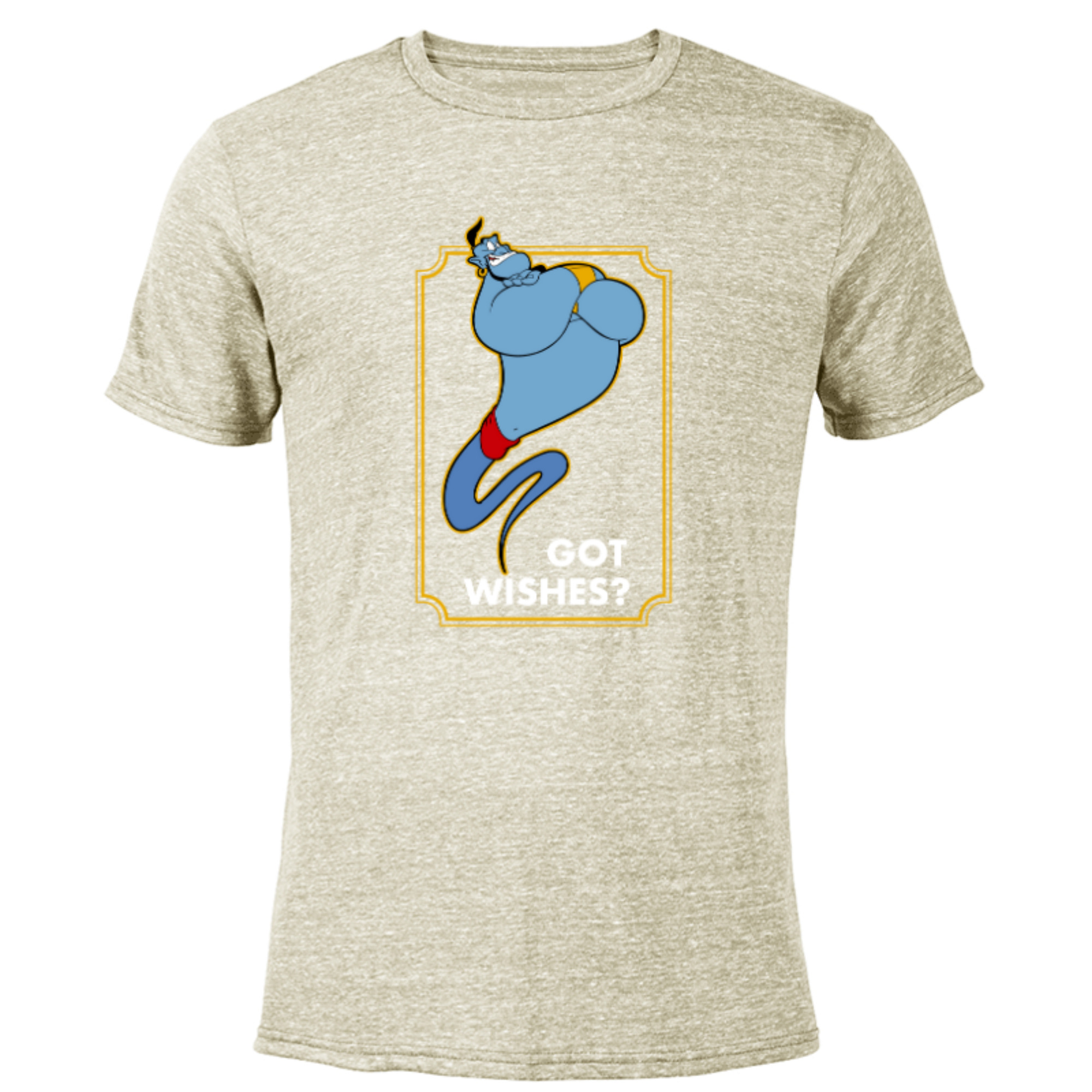 Disney Aladdin Genie Got Wishes Men's - Short Sleeve Blended T-Shirt ...