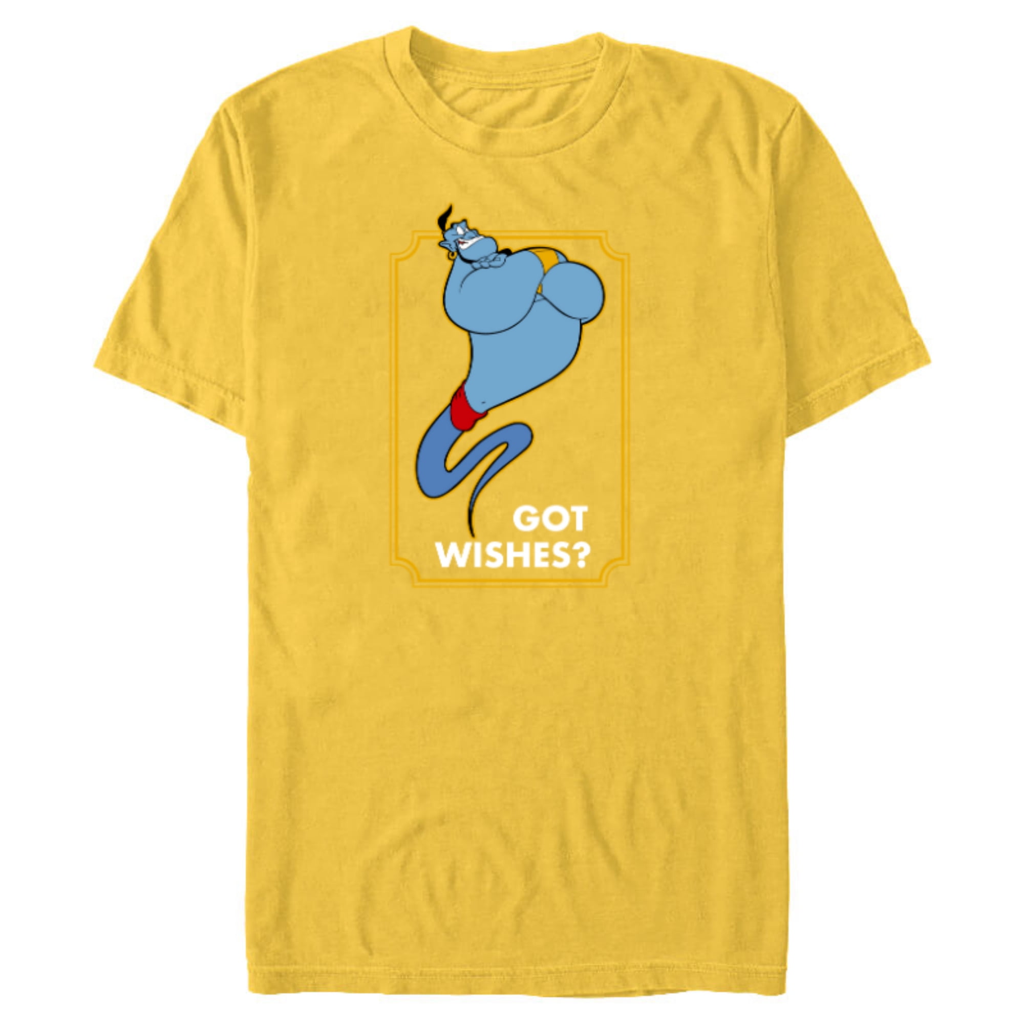 Disney Aladdin Genie Got Wishes Men's - Short Sleeve Blended T-Shirt ...