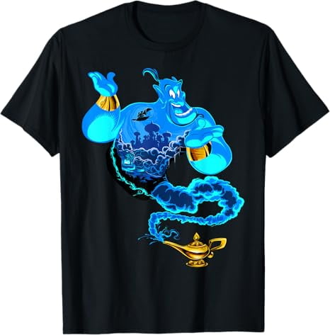 Disney Aladdin Genie Portrait Agrabah Fill T-Shirt - Walmart.com