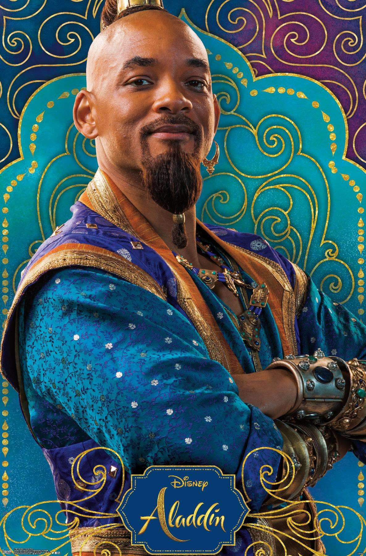 Disney Aladdin - Genie Pose Wall Poster, 14.725" x 22.375" - Walmart.com