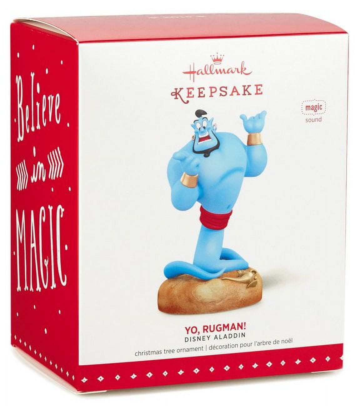 Disney Aladdin Genie w/ Yo Rugman! Sound Hallmark Keepsake Ornament ...