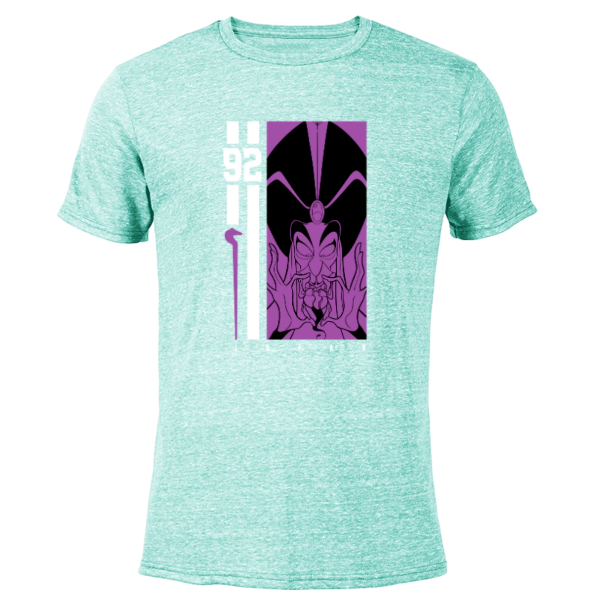 Disney Aladdin Jafar 92 Purple Jersey - Short Sleeve Blended T-Shirt ...