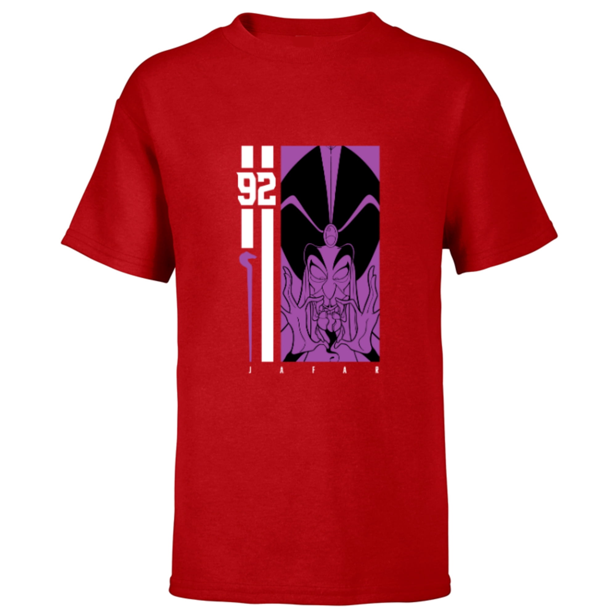 Disney Aladdin Jafar 92 Purple Jersey - Short Sleeve T-Shirt for Kids ...