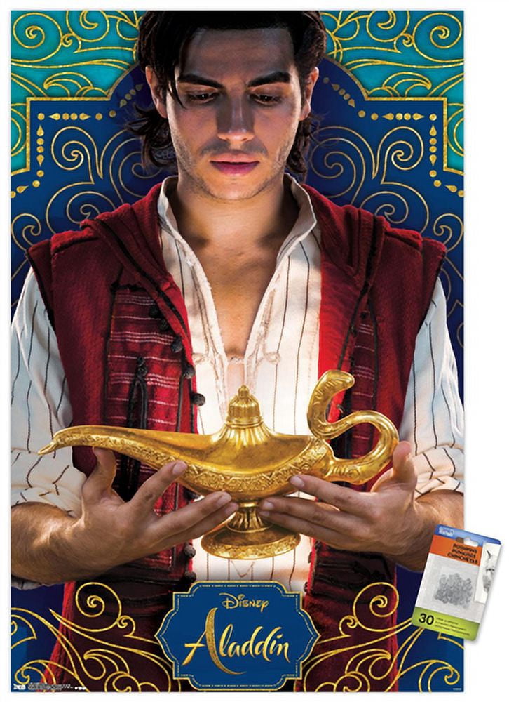 Disney Aladdin - Lamp Wall Poster with Push Pins, 22.375" x 34 ...
