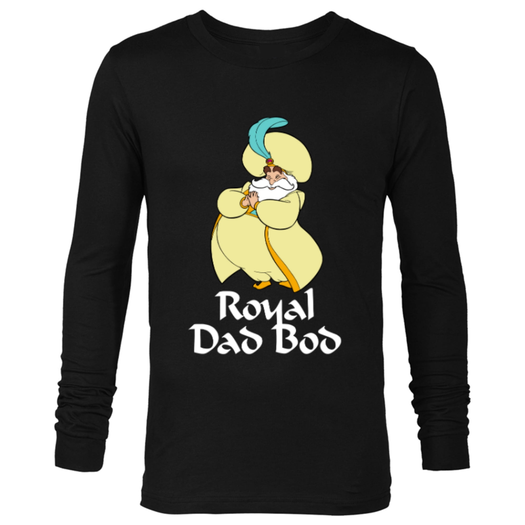Disney Aladdin Sultan Royal Dad Bod - Long Sleeve T-Shirt for Men ...