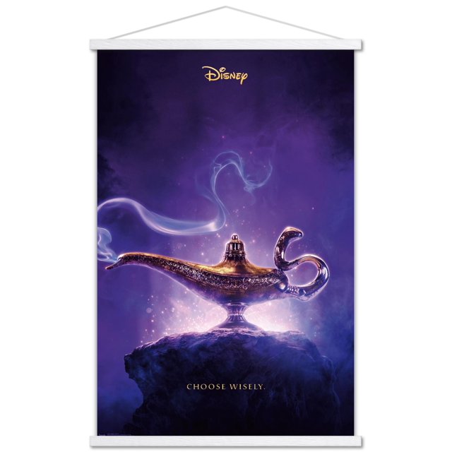 Disney Aladdin - Teaser Wall Poster with Magnetic Frame, 22.375" x 34 ...