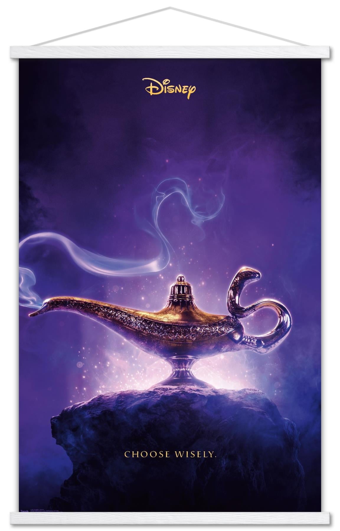 Disney Aladdin - Teaser Wall Poster with Wooden Magnetic Frame, 22.375 ...