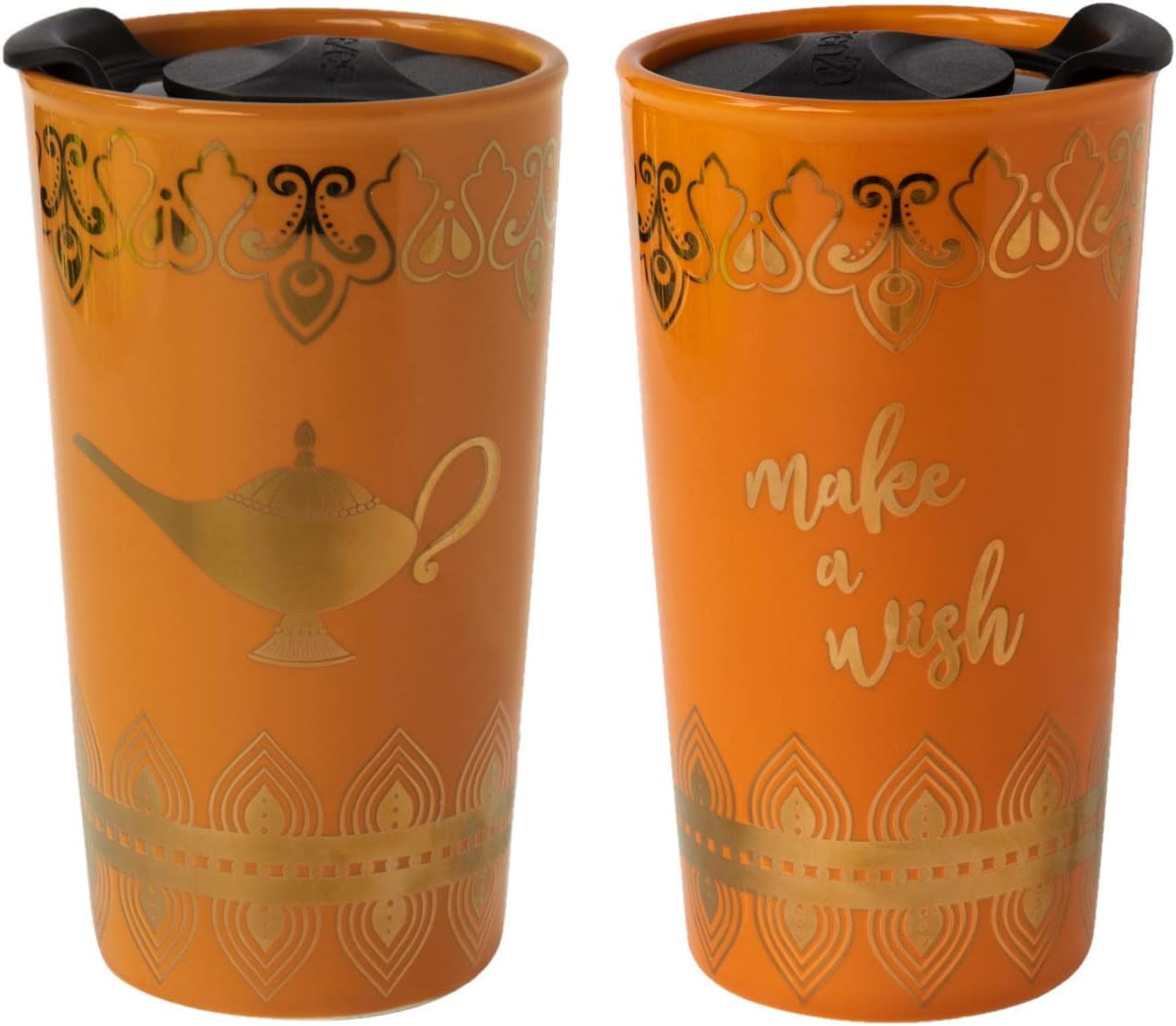 Disney Aladdin Travel Coffee Mug, 16 oz - Insulated, Ceramic To-Go Cup ...