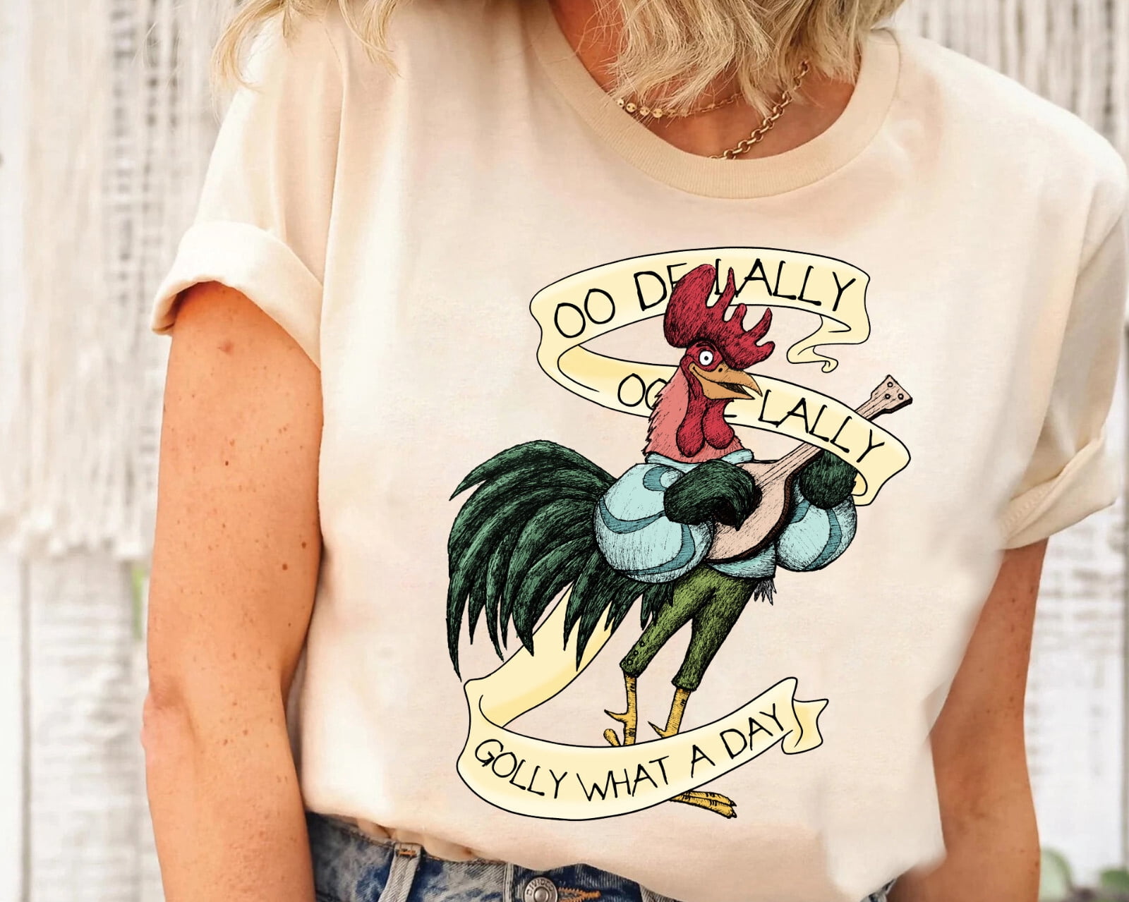 Disney Alan-A-Dale Rooster Robin Hood Musical Minstrel Bird T-shirt ...