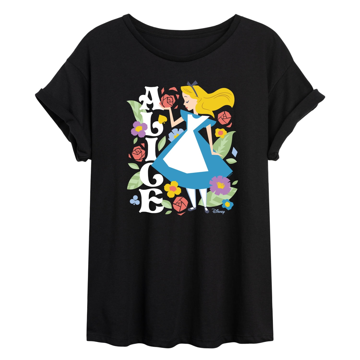 Disney - Alice In Wonderland - Alice Botanical - Women's Oversized T ...