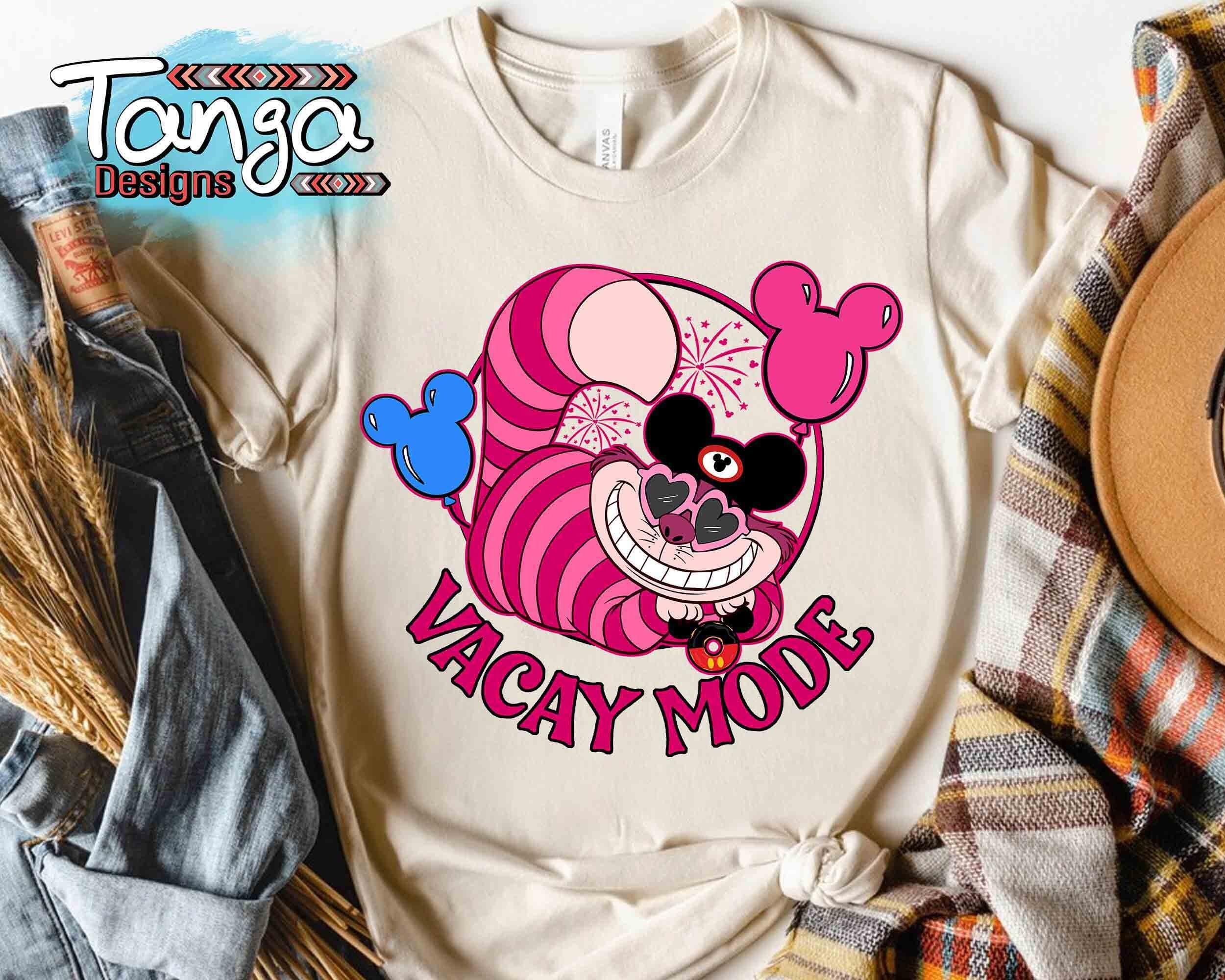 Disney Alice In Wonderland Cheshire Cat Vacay Mode Mickey Balloon Shirt ...