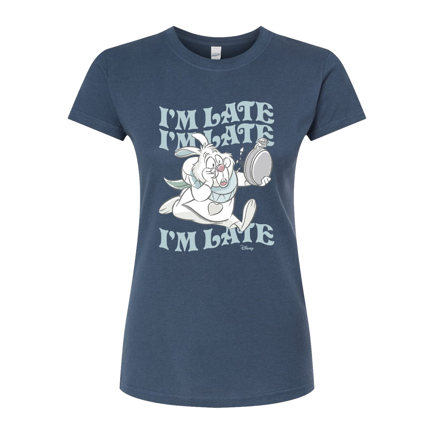 Disney - Alice In Wonderland - I'm Late White Rabbit - Juniors Fitted ...