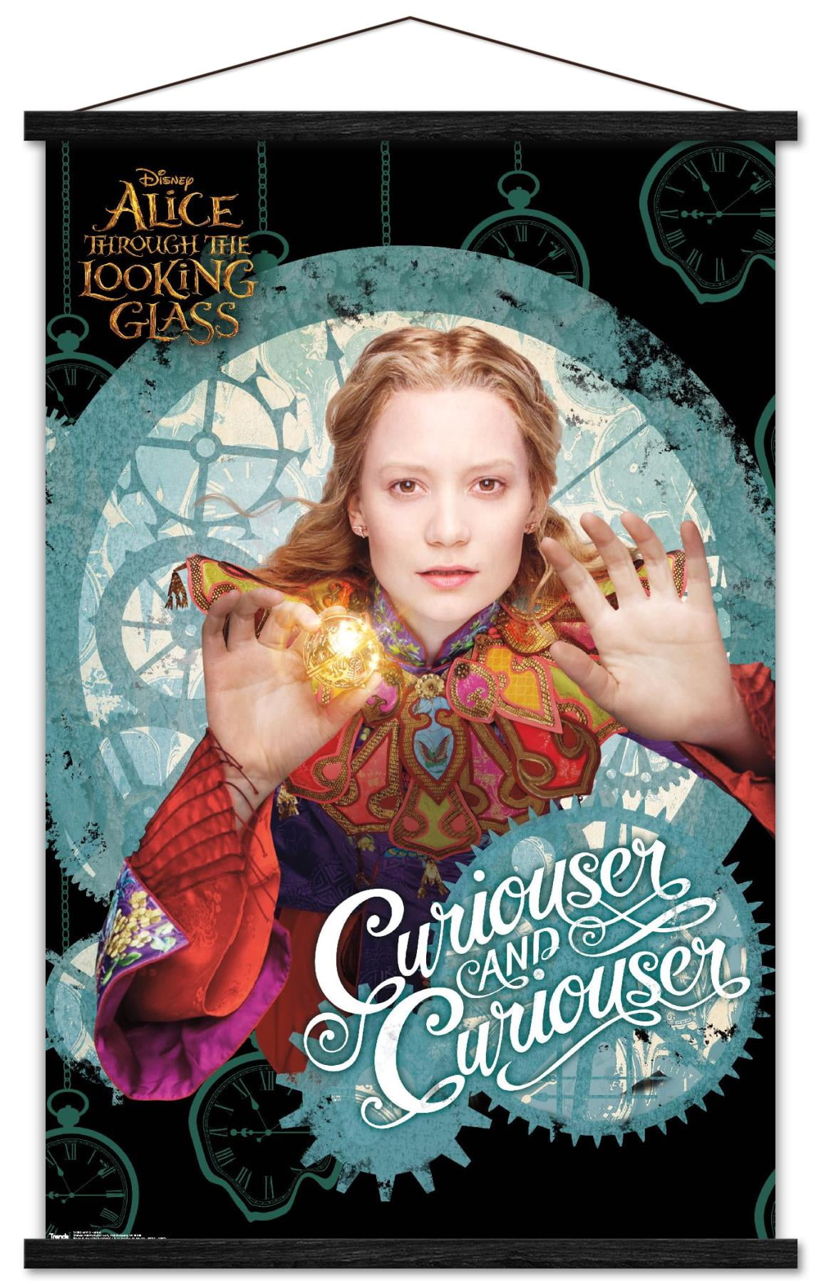 Disney Alice Through the Looking Glass - Alice Wall Poster with Wooden ...