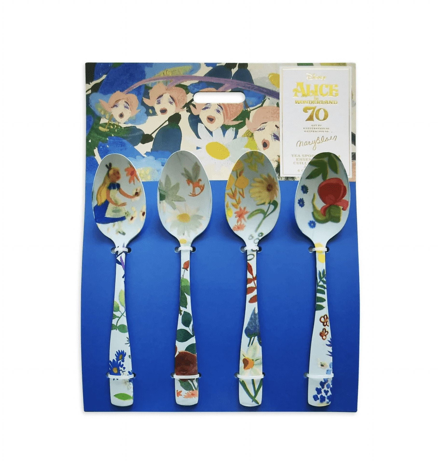 Disney Alice in Wonderland 70th by Mary Blair Tea Spoon Set of 4 New ...