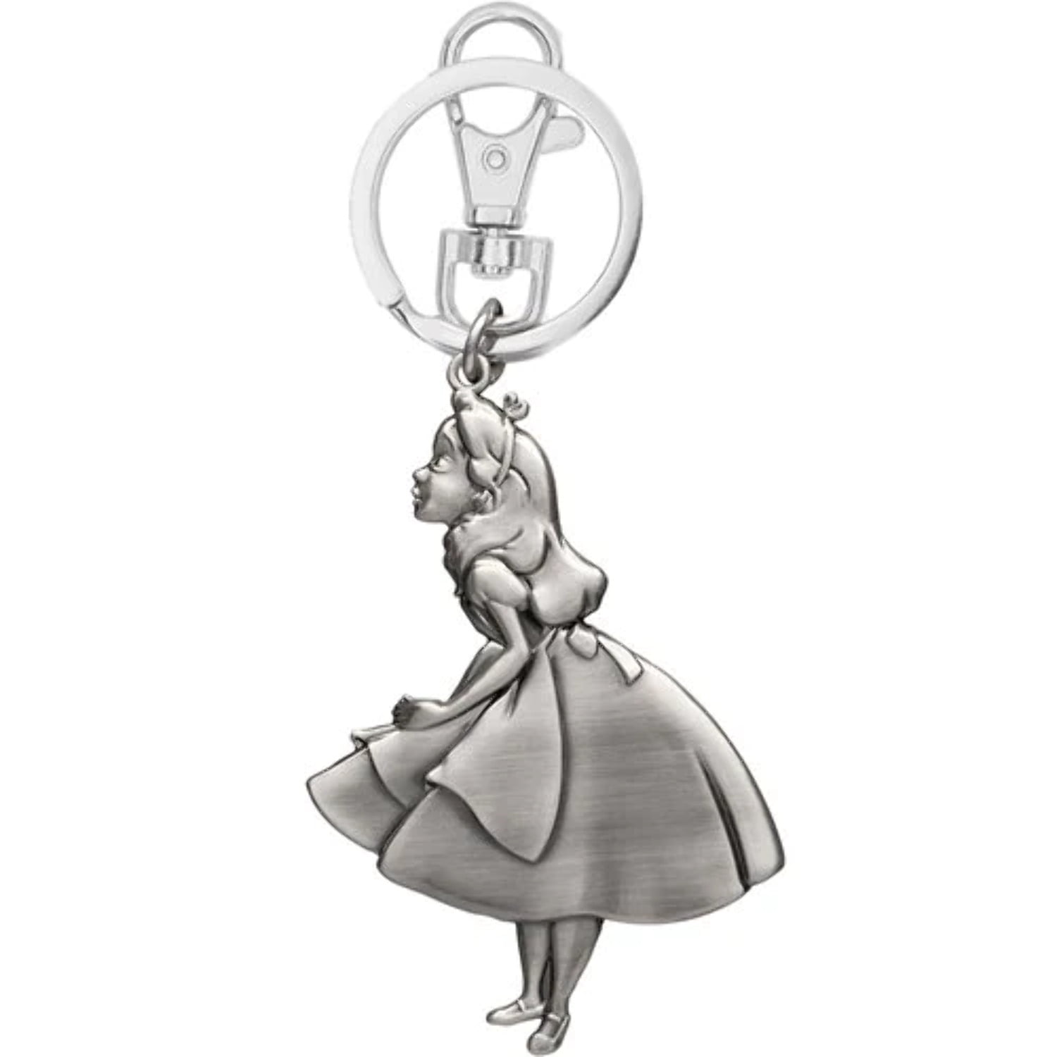 Disney! Alice in Wonderland Alice Pewter Key Chain - Walmart.com